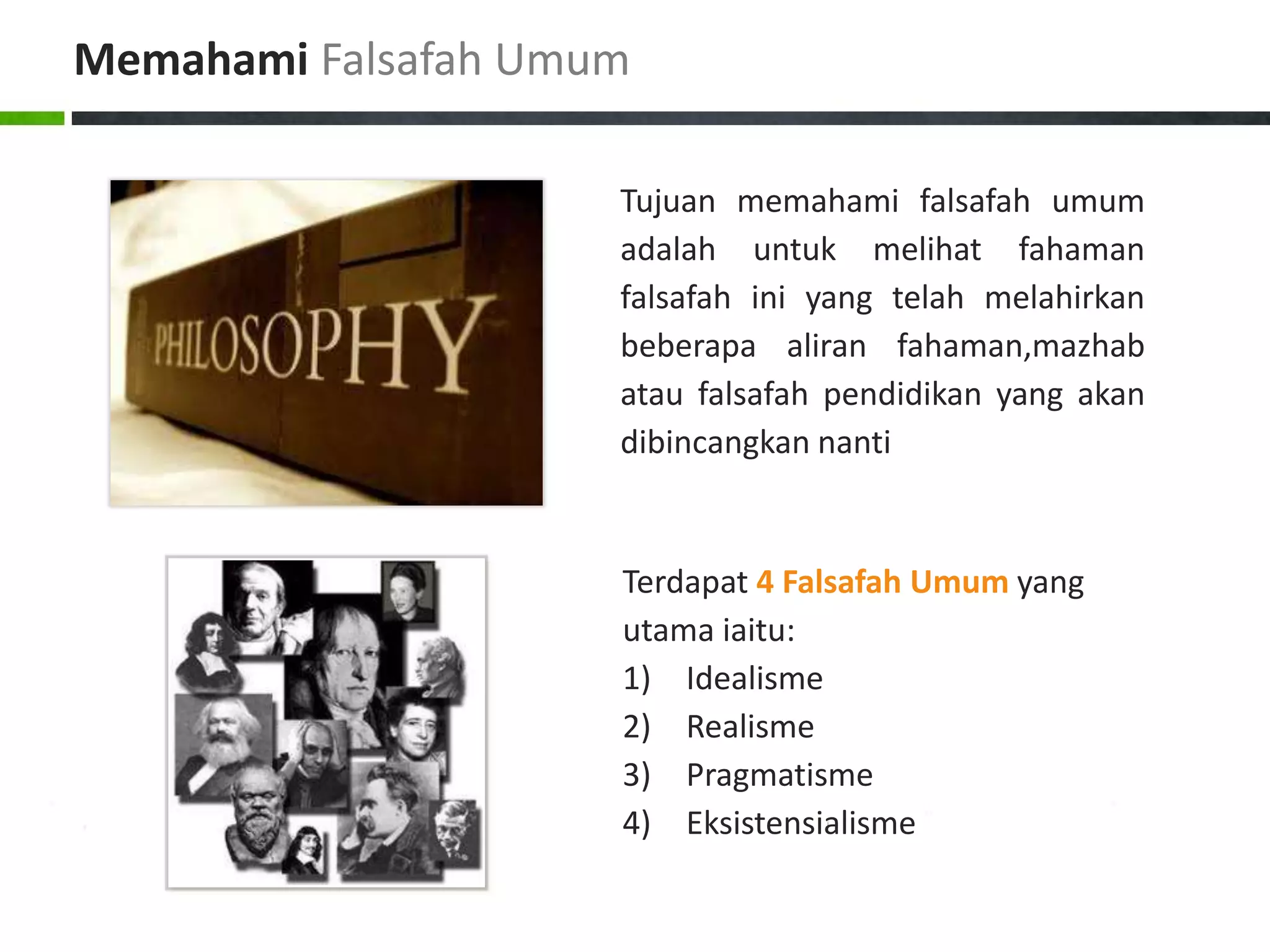 Falsafah Idealisme dan pengenalan | PPTX