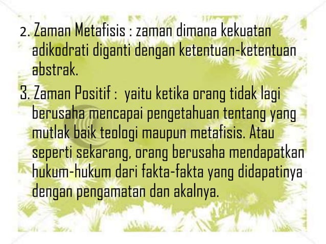 Idealisme, positivisme dan materialisme | PPTX