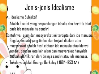 Idealisme, positivisme dan materialisme | PPTX