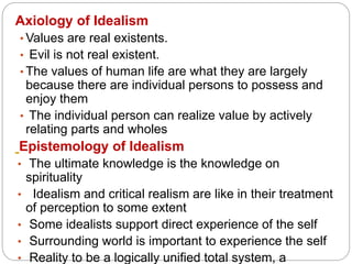 Idealism in education | PPTX