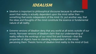 Idealism m,ed | PPT