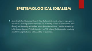 Idealism m,ed | PPT