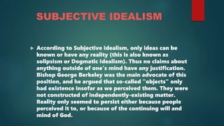 Idealism m,ed | PPT