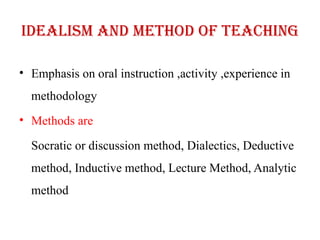 Idealism New.pptx, philosophy of Nursing, Nursing education | PPT