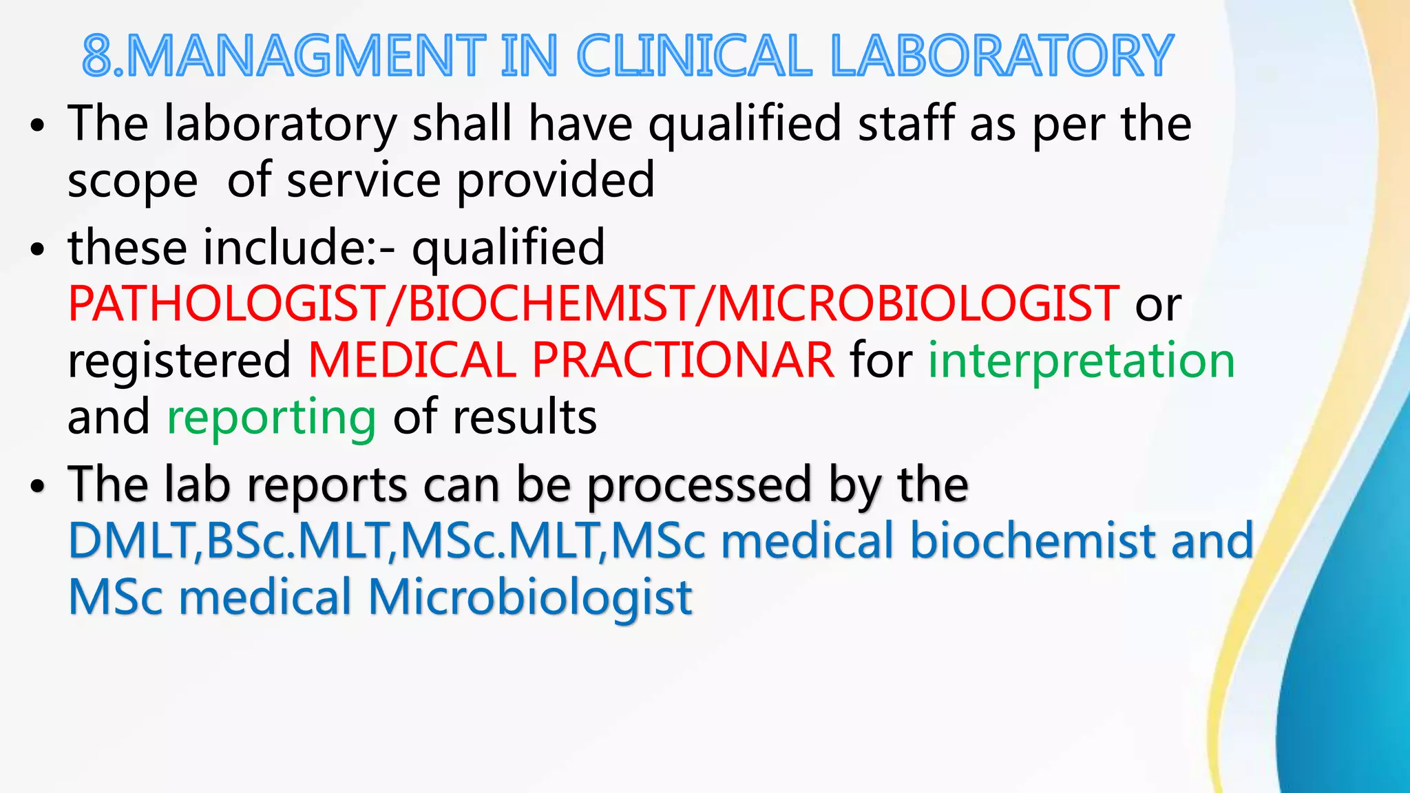 Ideal Medical laboratory lab | PPTX