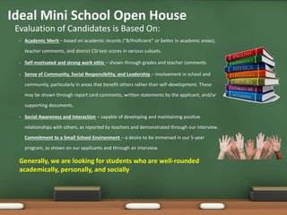 Ideal Mini School Open House 2019 20 (Teacher's Presentation) | PPTX