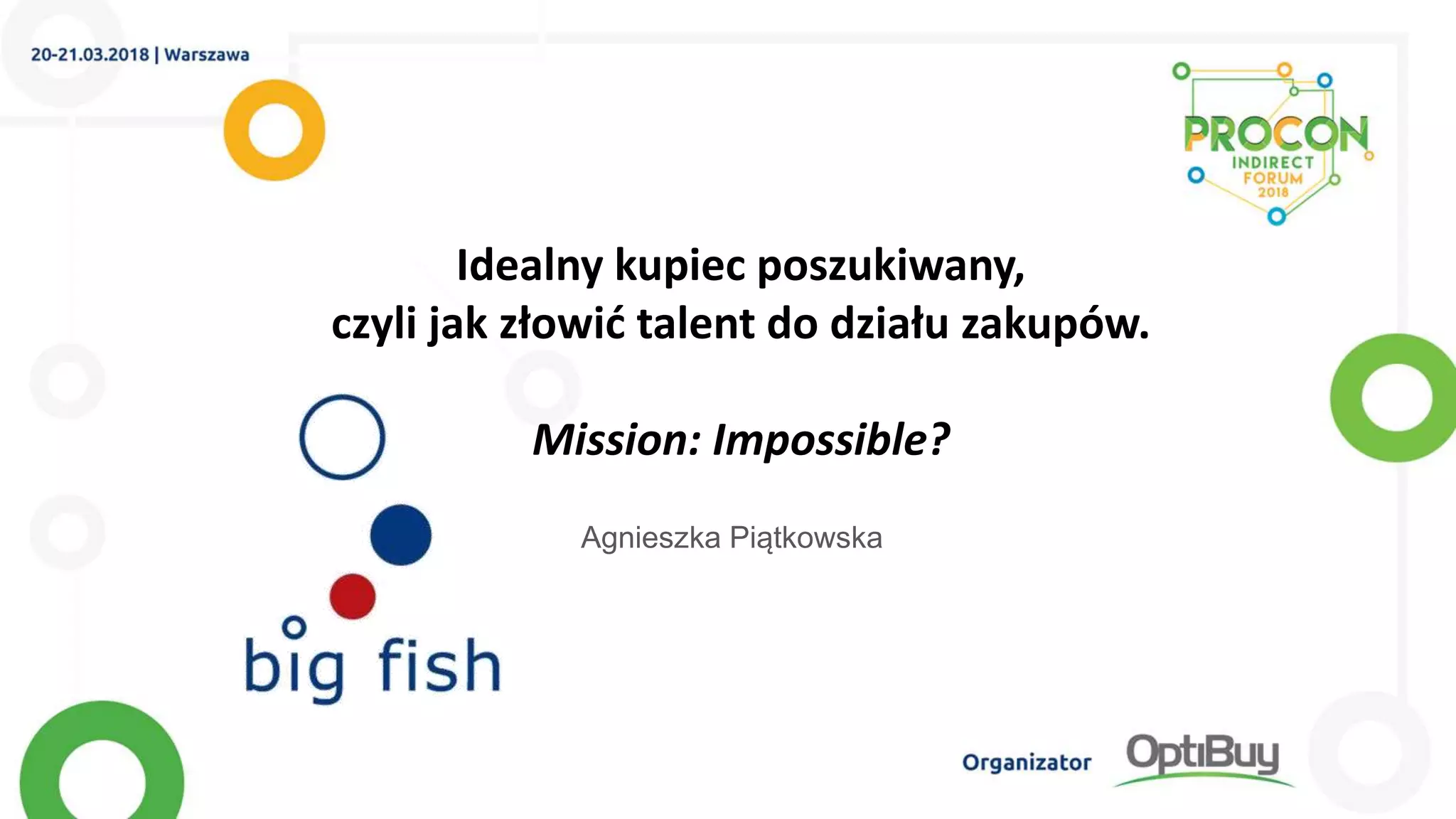 Idealny kupiec - Procon 2018 | PPT
