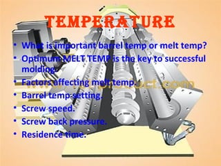 Ideal process parameters in injection moulding | PPT