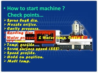 Ideal process parameters in injection moulding | PPT