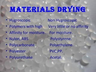 Ideal process parameters in injection moulding | PPT