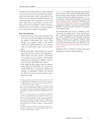 The Ideal Proxy Statement | PDF