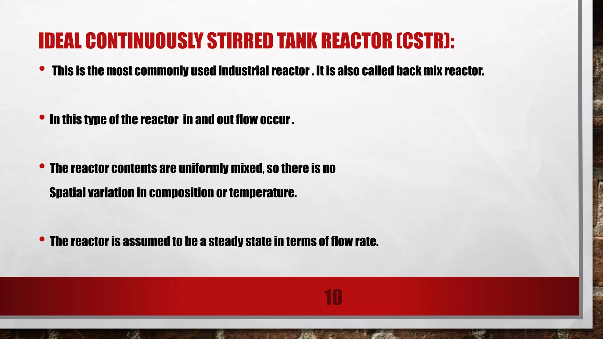 Ideal reactor | PPTX