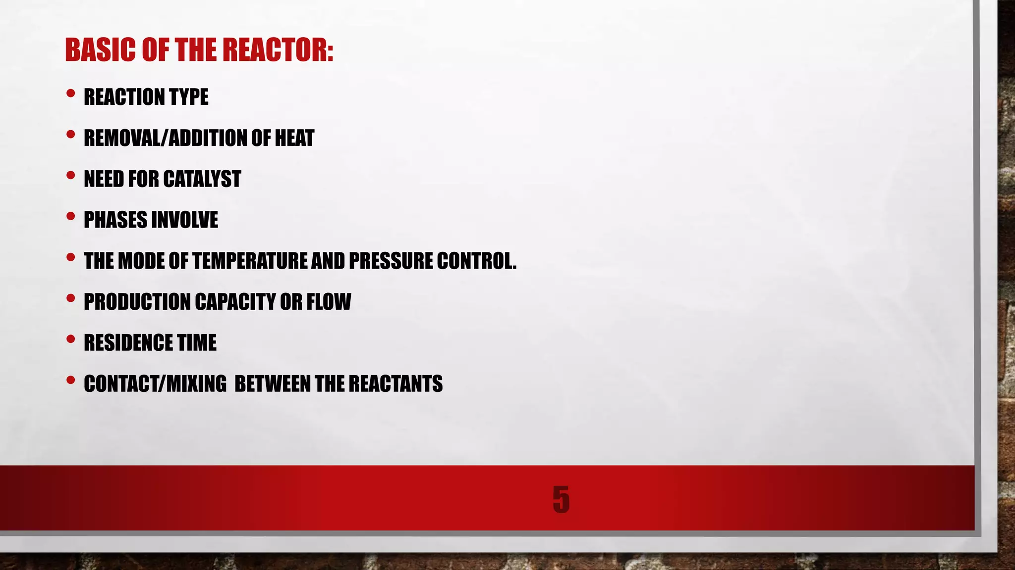 Ideal reactor | PPTX