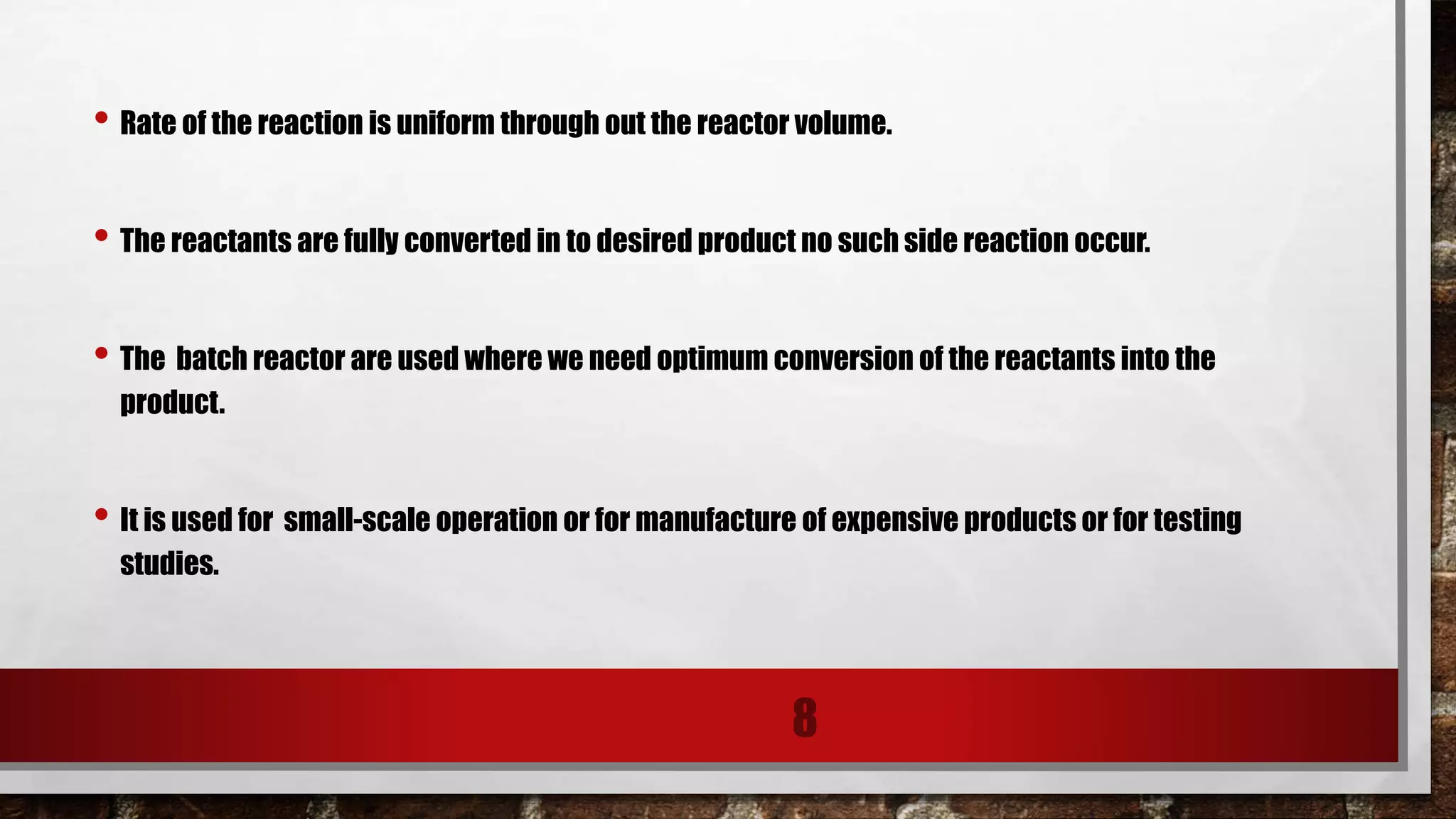 Ideal reactor | PPTX