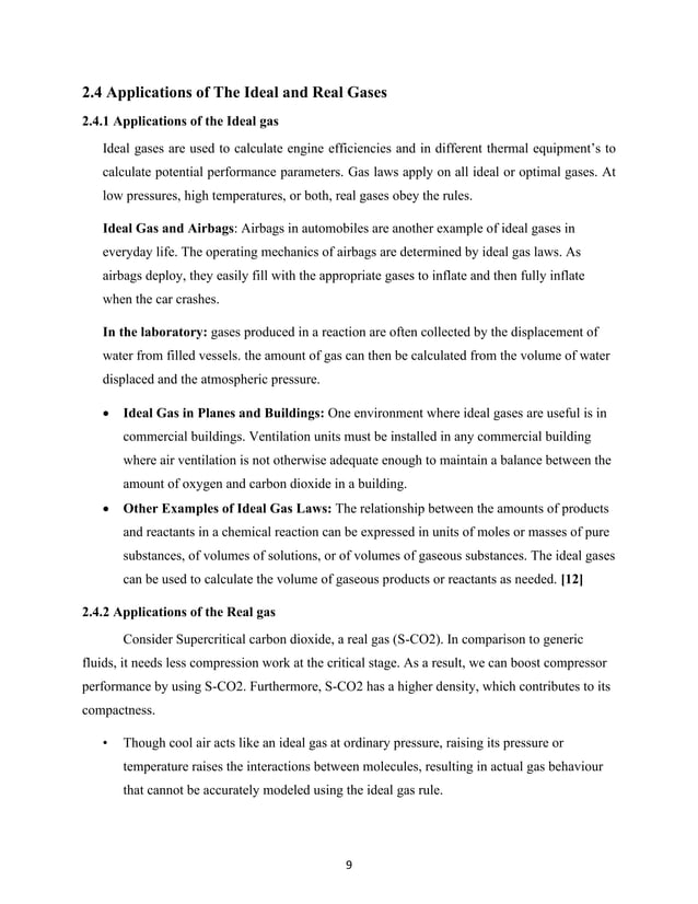Ideal & real gases | PDF