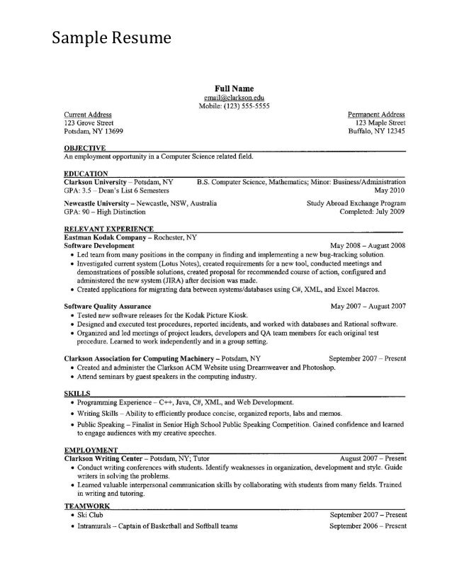 Resume Guide by Moe Up