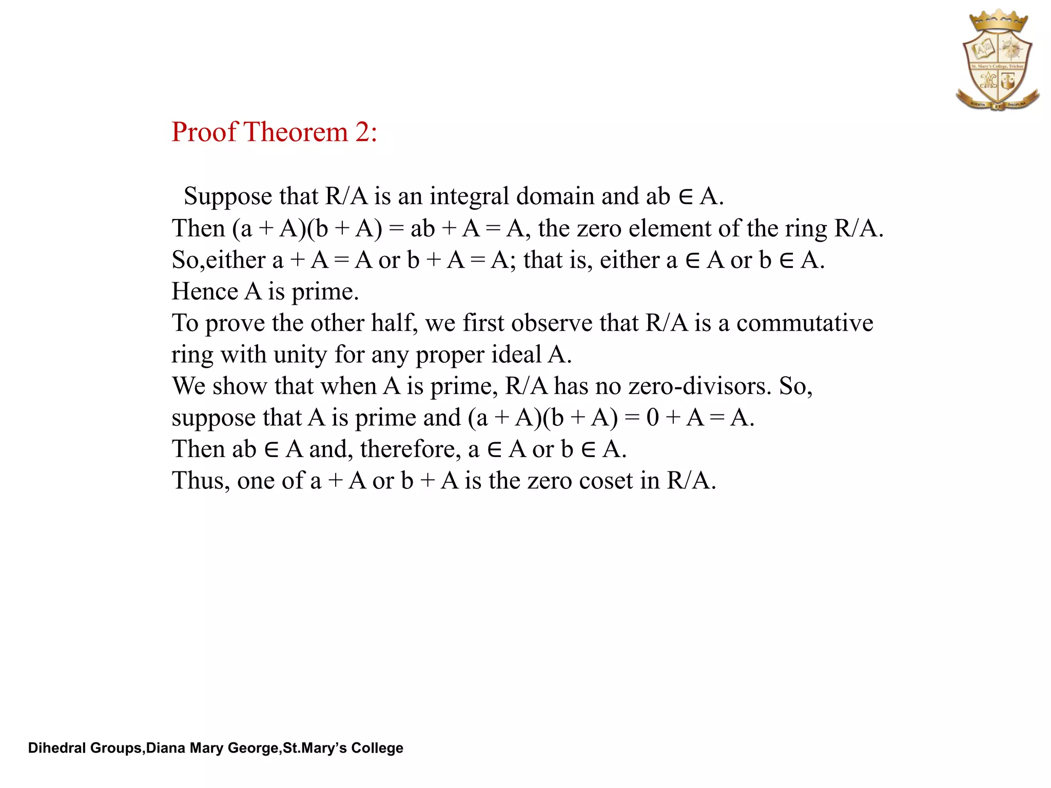 Ideals and factor rings | PDF