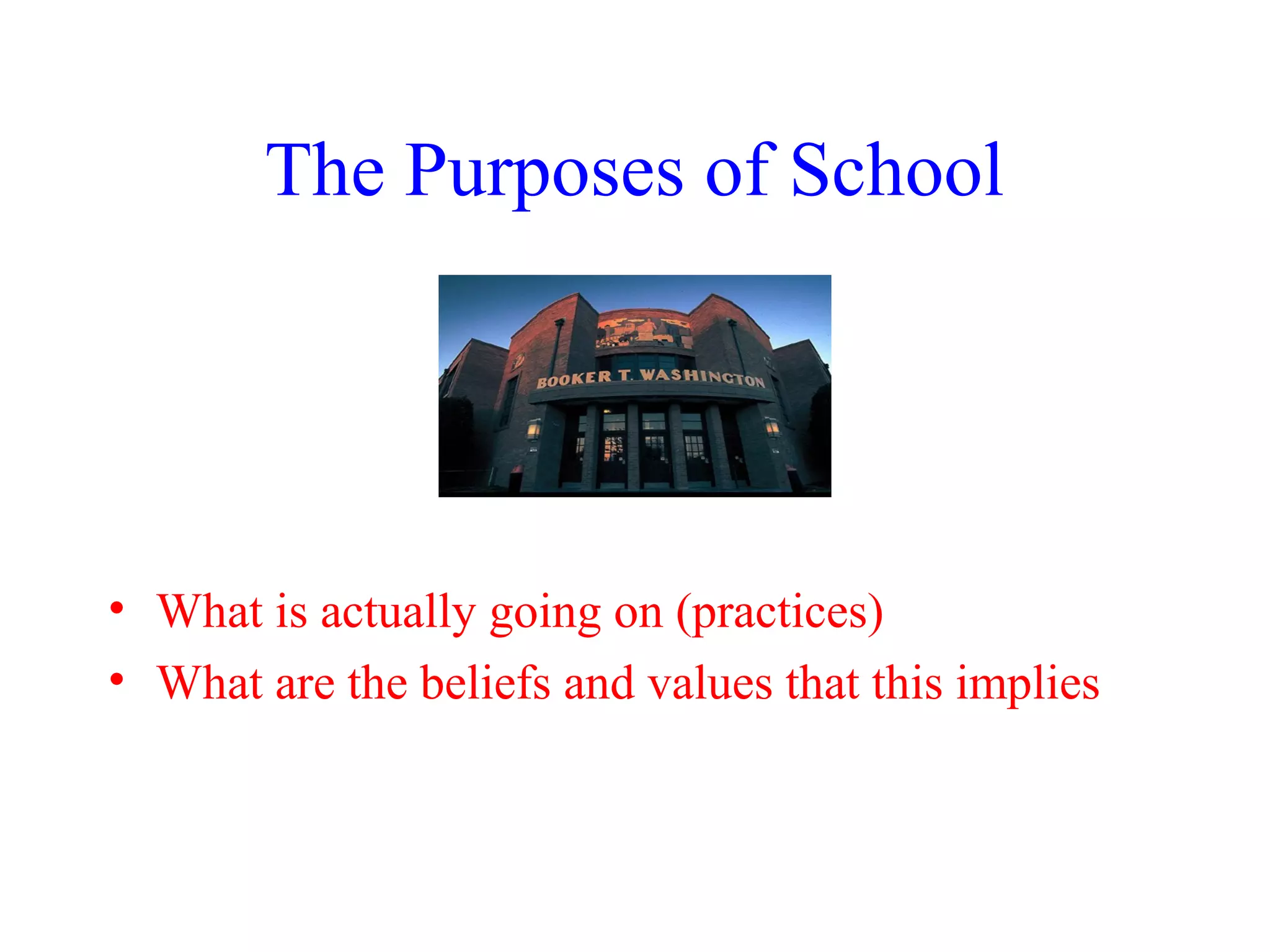 Ideal school questions | PPT | Education