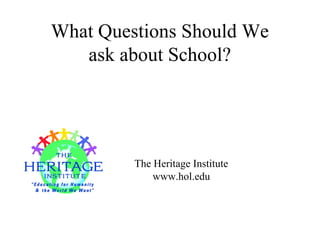 Ideal school questions | PPT | Education