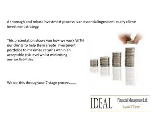 Ideals Investment Process | PPTX
