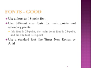 Key Features of Ideal Slide Preparation for Powerpoint Presentation | PPTX