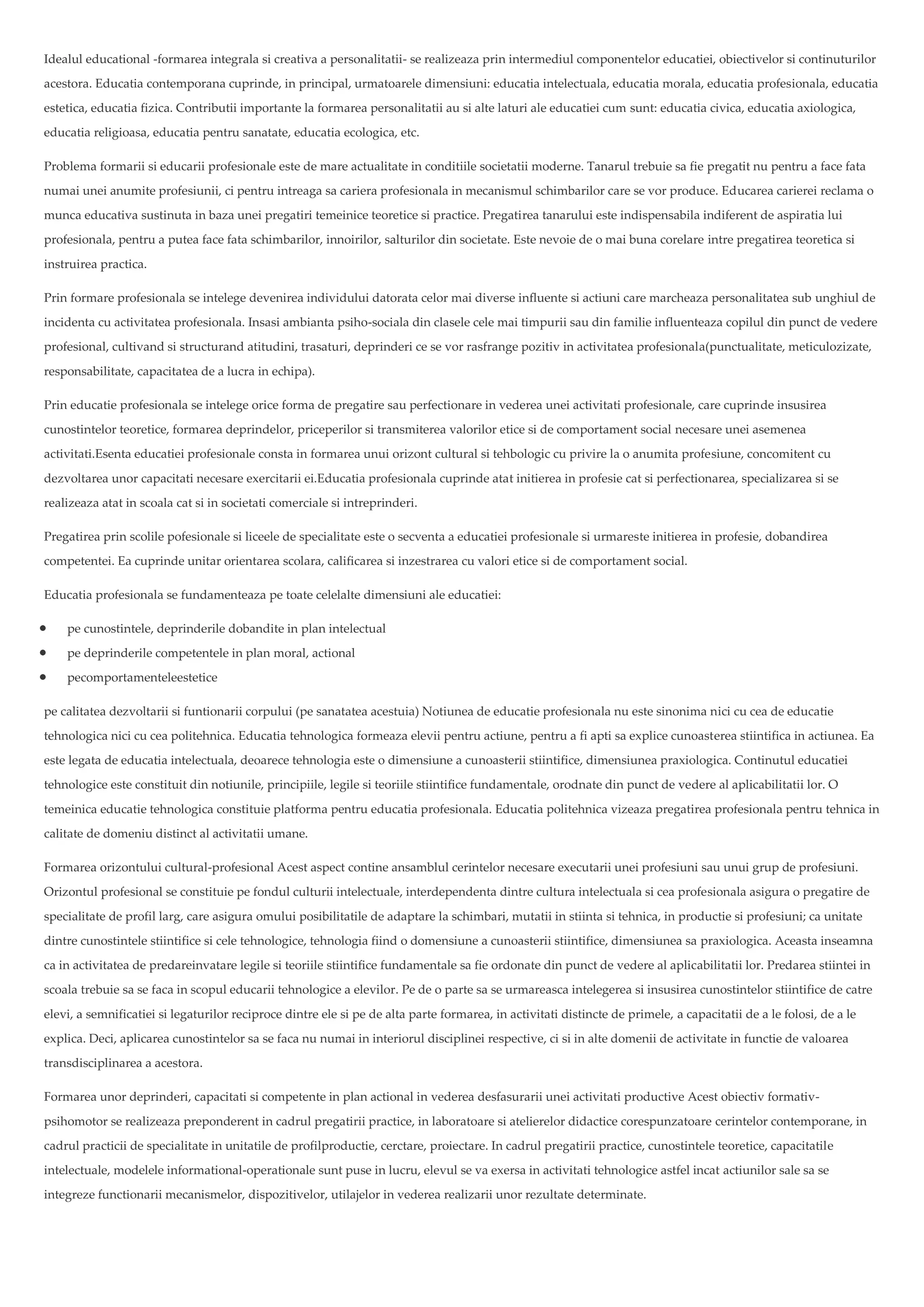 Idealul educational | DOCX