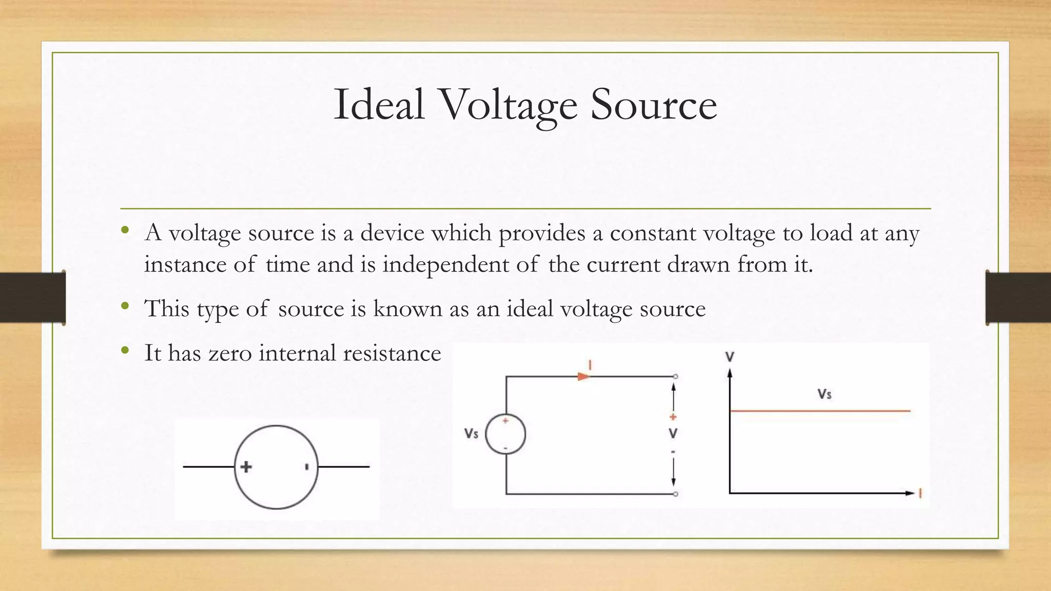 Ideal Voltage And Current Sources Pptx Technology And Computing