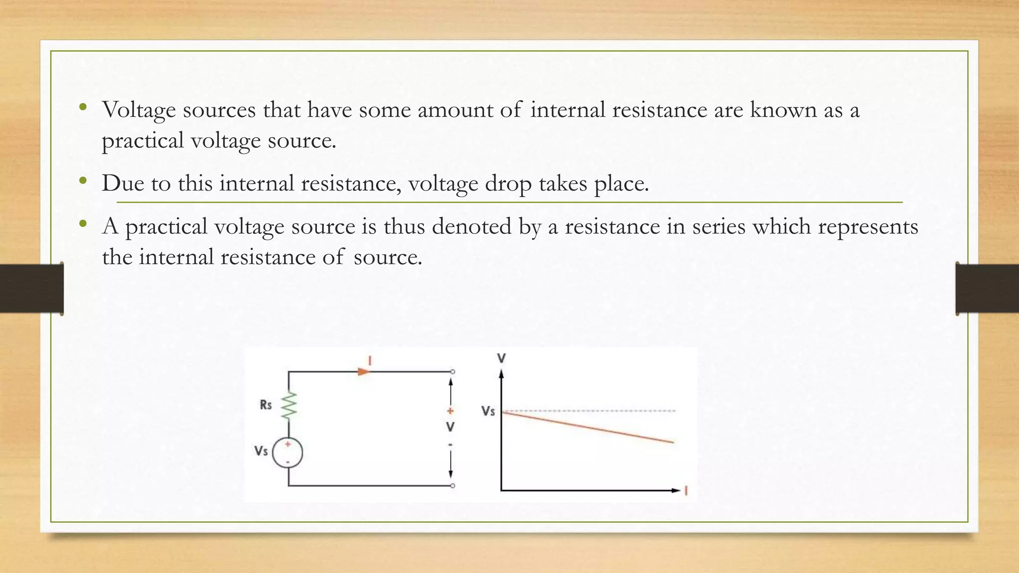 Ideal voltage & current sources | PPTX