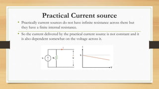 Ideal voltage & current sources | PPTX