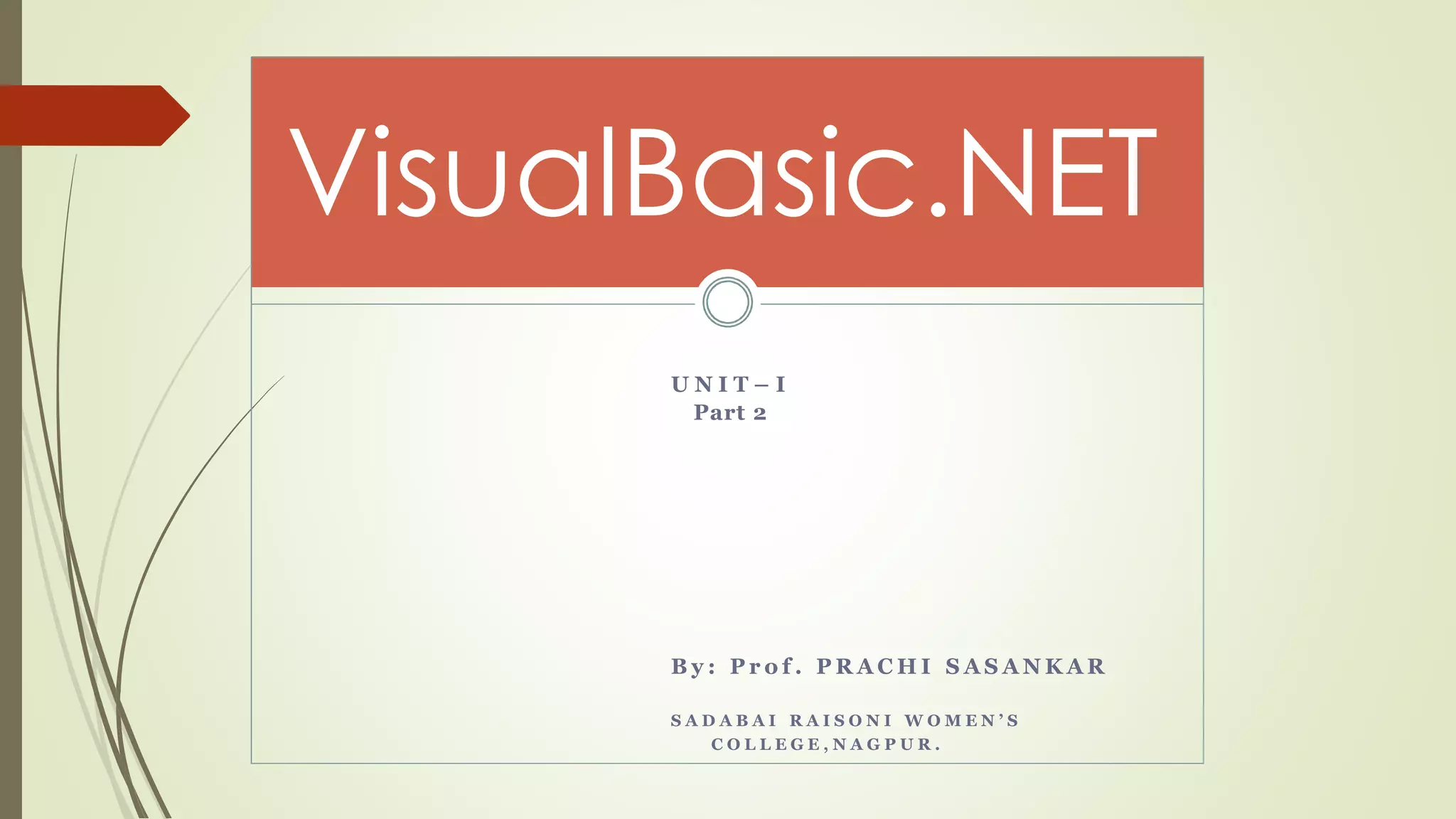 Ide and datatypes vb-net-u-ii-p2 | PPT