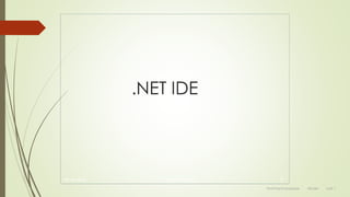 Ide and datatypes vb-net-u-ii-p2 | PPT
