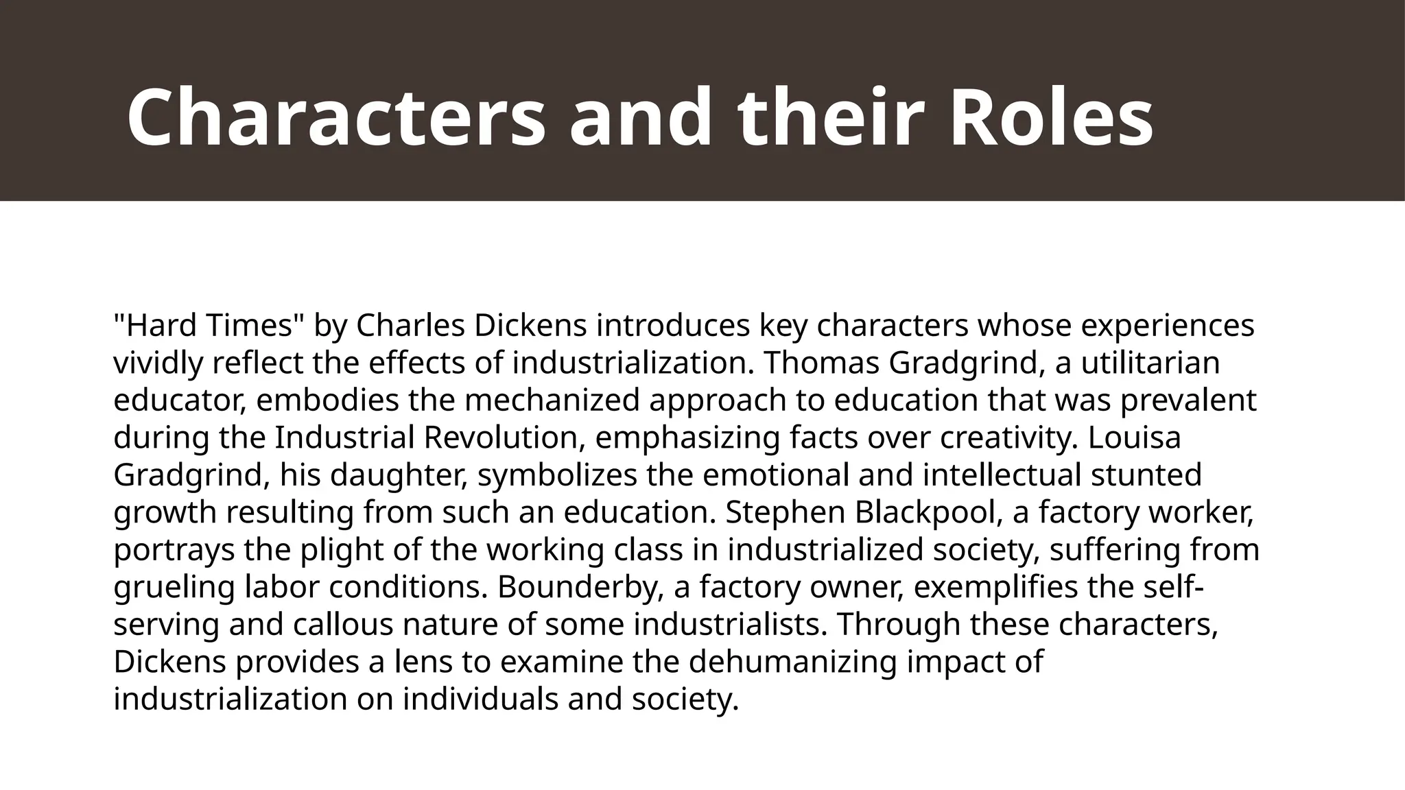 Idea of The Industrial Revolution in "Hard Times" | PPTX