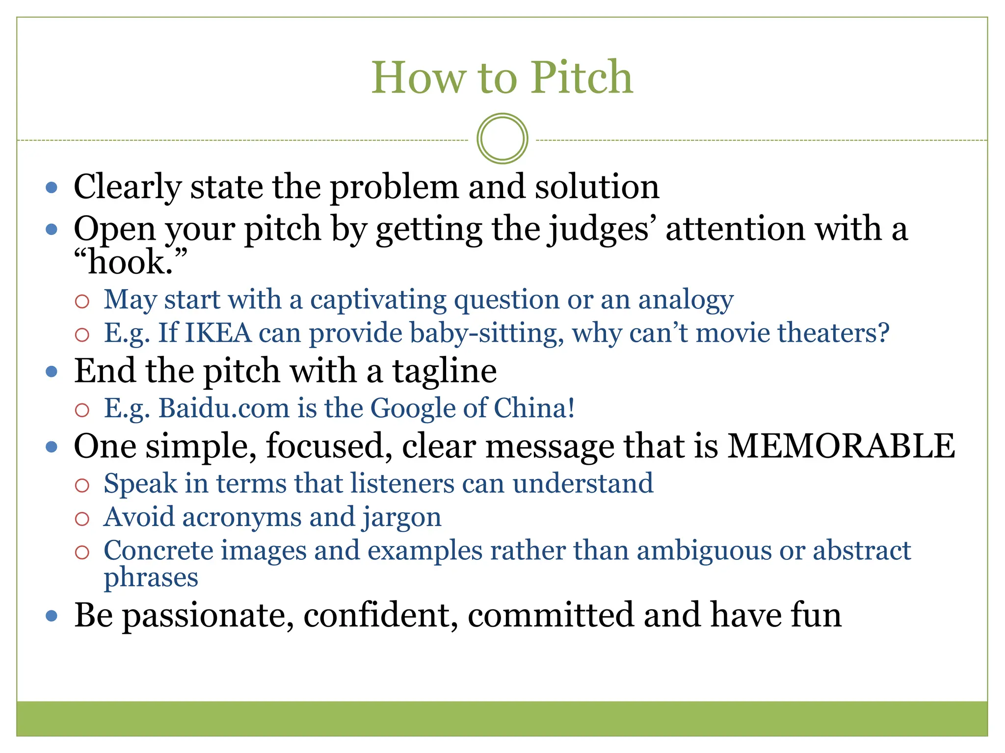 Idea Pitch Template - for entrepreneurship | PPT