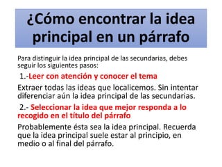 Idea principal | PPTX