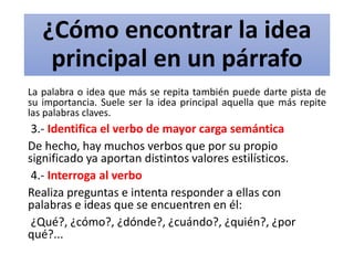Idea principal | PPTX