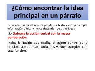 Idea principal | PPTX