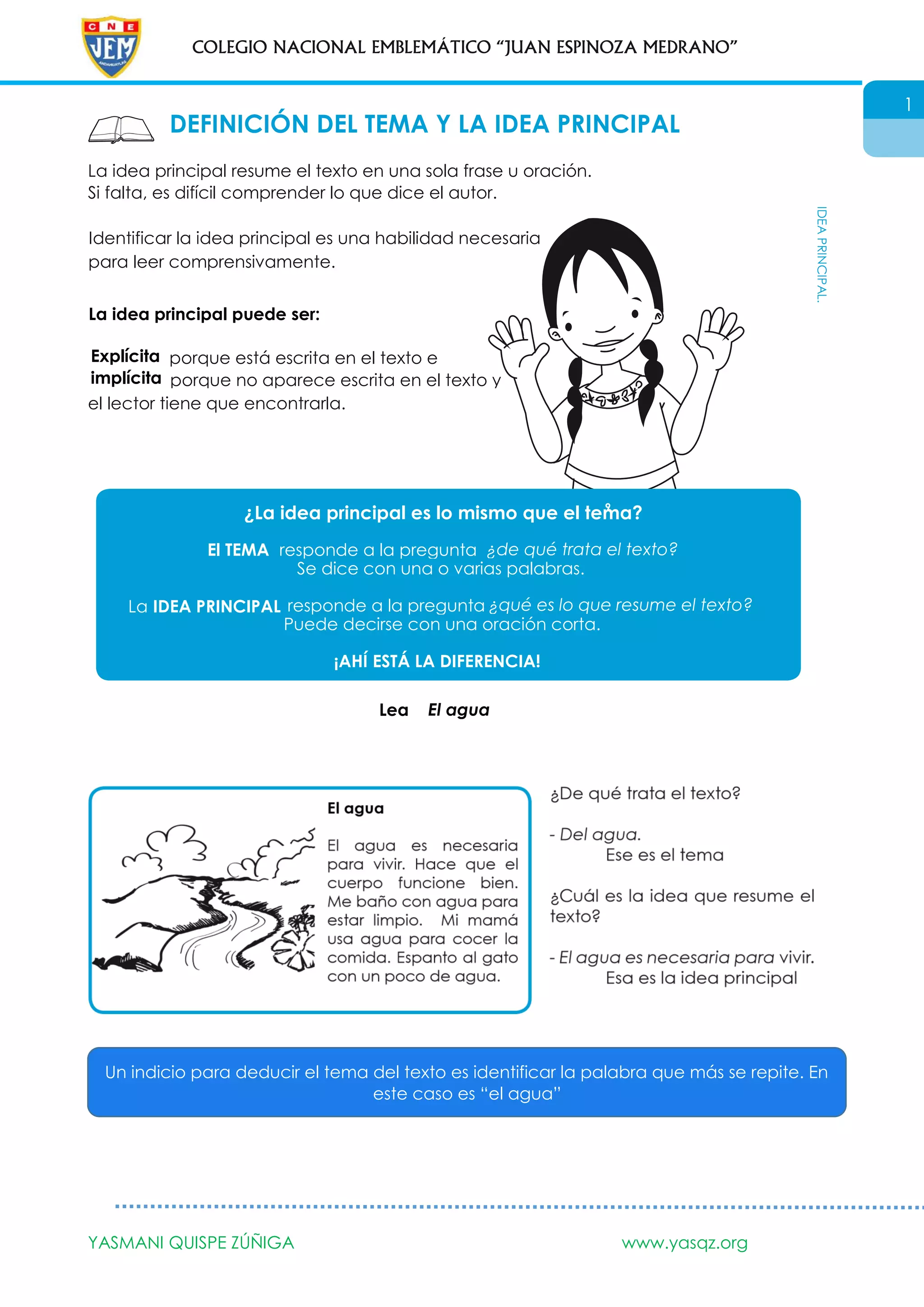 Idea principal | PDF