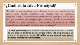 Idea principal y secundaria como hacer un trabajo de investigación .pptx