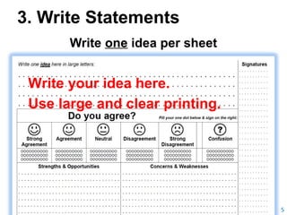 Idea rating sheets - instructions template | PPT