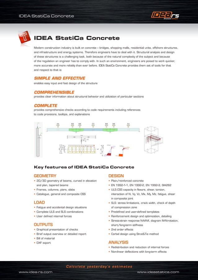 IDEA StatiCa Concrete | PDF