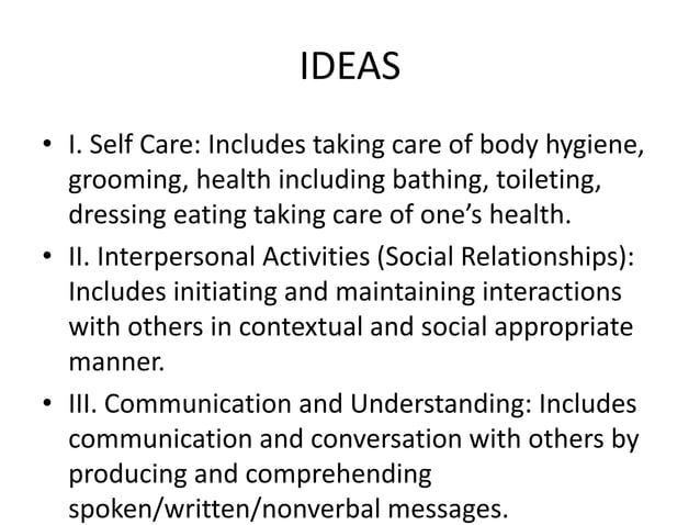 IDEAS psychiatry | PPT
