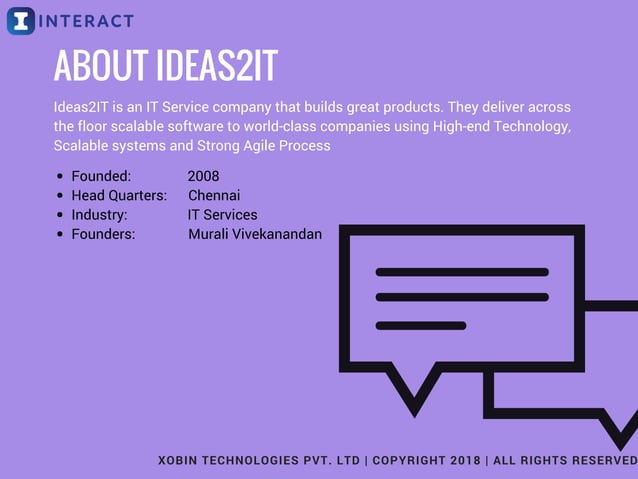 Ideas2IT Review for Xobin Interact | PPT