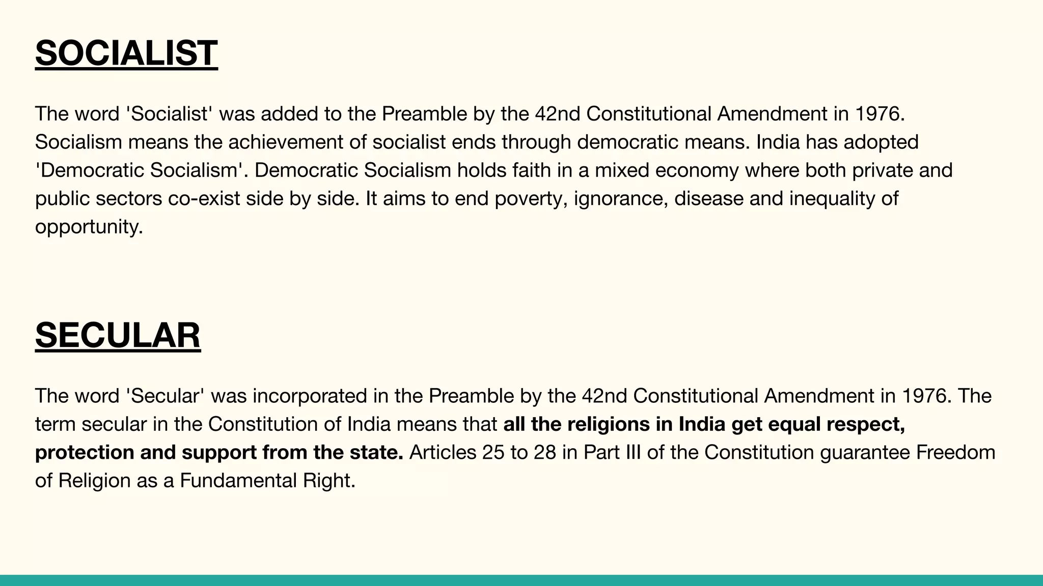 Ideas and ideals of the indian constitution | PDF