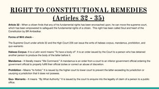 Ideas and ideals of the indian constitution | PDF