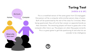 Ideas for Activities to Teach Coding & Computer Science | PPT