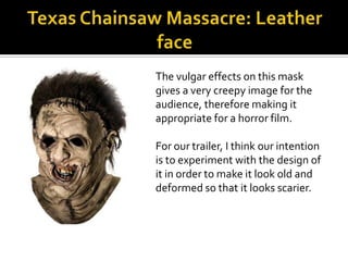 Ideas For Killer Mask | PPT
