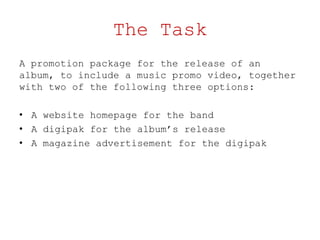Ideas for a Promotional Package for the Release of an Album | PPTX ...