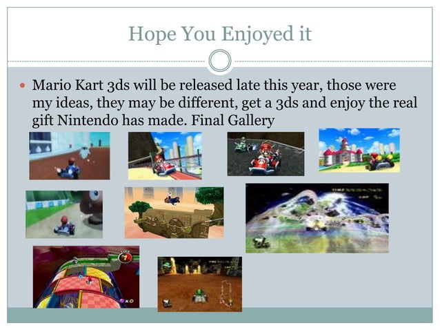 Ideas for mario kart 3ds | PPT