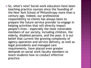 social work; teaching ideas | PPTX