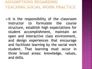 social work; teaching ideas | PPTX